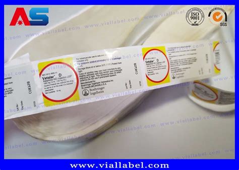 Pharmacy Ampoules Vial Plastic Medicine Bottle Labels Injectable