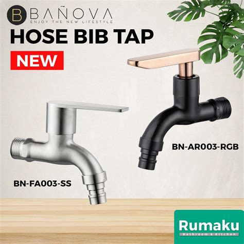 Banova Sus 304 Stainless Steel Bathroom Basin Tap Bib Tap Two Way Tap Water Tap Angle Valve Paip