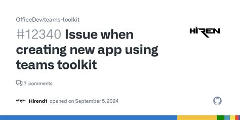 issue when creating new app using teams toolkit · issue 12340