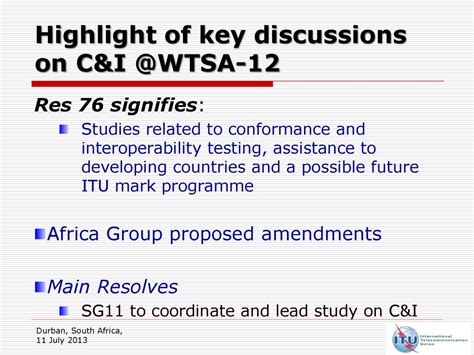 key issues on conformance and interoperability candi ppt download