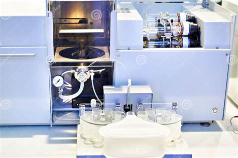 Atomic Absorption Spectrometer With Flame Atomization Stock Image