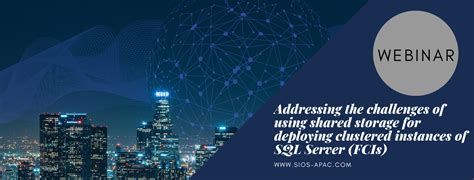 Webinar Addressing The Challenges Of Using Shared Storage For