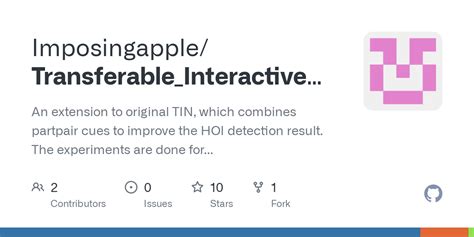 Github Imposingappletransferableinteractivenessnetworkwith
