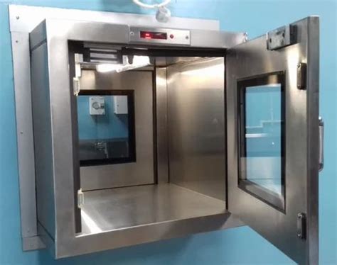 Square Clean Room Pass Box For Hospital Size 2 X 2 X 2 Feet At
