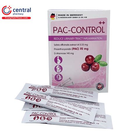 ChÍnh HÃng Pac Control Là Thuốc Gì Có Giảm Viêm đường Tiết Niệu