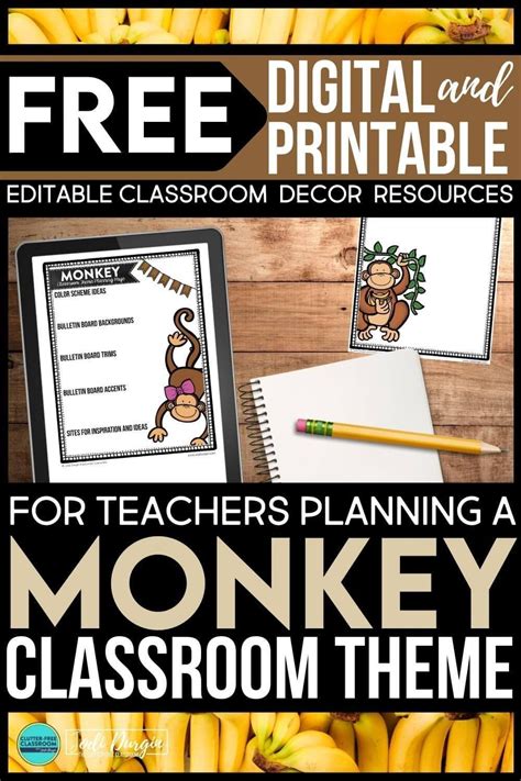 82 Monkey Classroom Theme Ideas Clutter Free Classroom Classroom