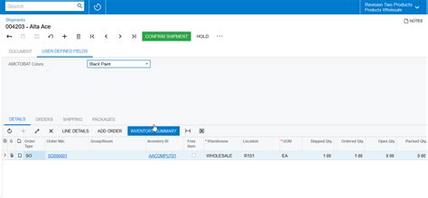 add userdefined fields from soorder to shipment community