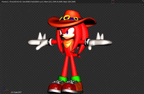 Sonic Model V2napkin Sonic And Knuckles Model V2 Tmosth Knuckles