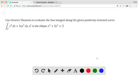 Use Greens Theorem To Evaluate The Line Integral Along The Given Positively Oriented Curve Y4