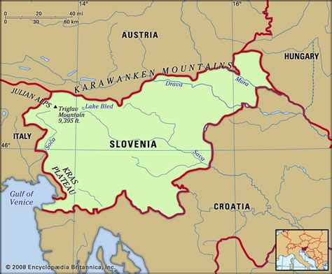 Slovenia Map Europe 661 Slovenia Map High Res Illustrations Getty