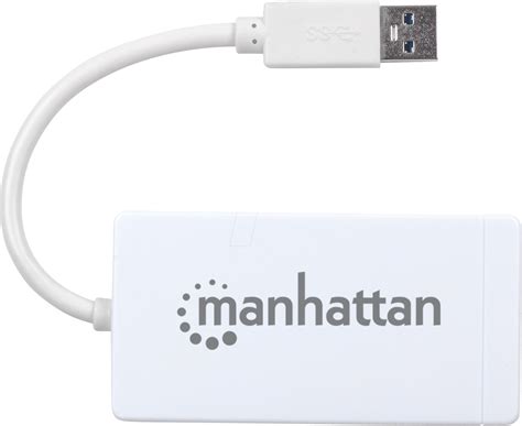 Manhattan Usb Gigabit Ethernet Adapter Port Usb Hub At Reichelt Elektronik