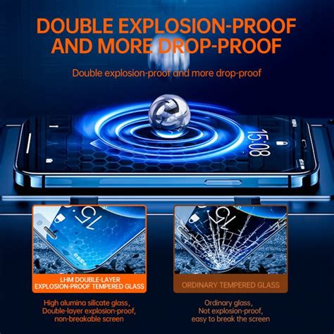 World Debut Anti Spy Tempered Glass Anti Peeping Privacy Custom Glass
