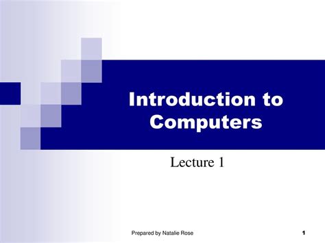 Introduction to Computers - ppt download