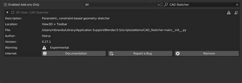 [bug]error On Install V0 27 1 · Issue 382 · Hlorus Cad Sketcher · Github