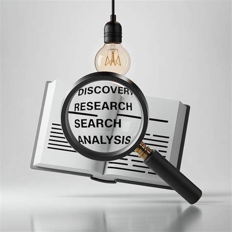 Magnifying Glass Discovery Research Search Analysis Concept Premium