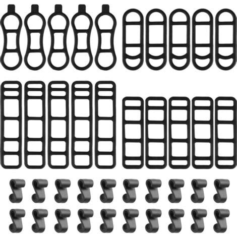 Lot De 20 Bandes élastiques En Silicone Pour éclairage De Vélo Avec