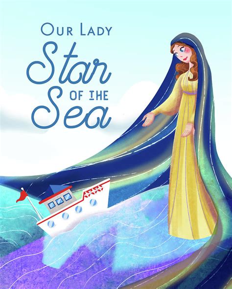 Our Lady Star Of The Sea Digital Art By Amy Rodriguez Pixels Merch