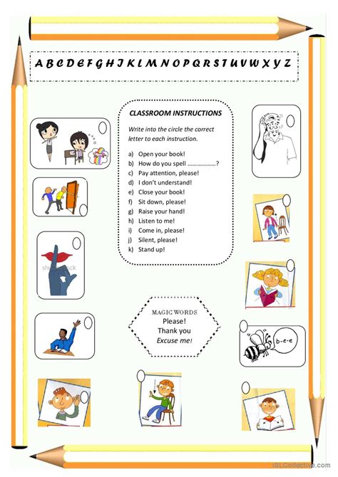 Classroom Instructions Printable At Ramon Dupre Blog
