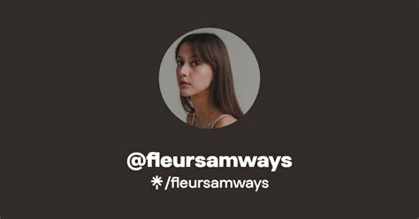 Fleursamways Instagram Tiktok Linktree