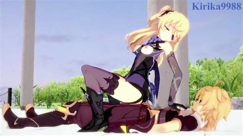 Amber And Fischl Amy And Aether Intense Sex Genshin Impact Hentai