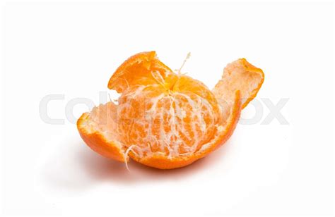Tangerine Isolated Stock Image Colourbox