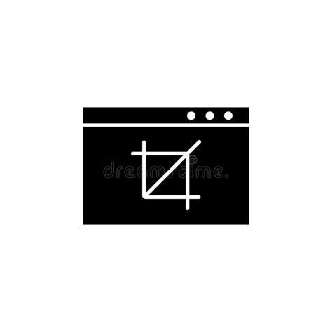 Web Development Crop Icon Stock Illustration Illustration Of Computer