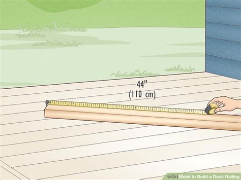 How To Build A Deck Railing With Pictures Wikihow