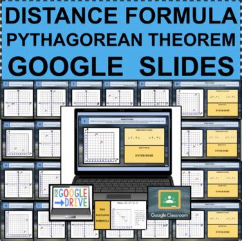 DISTANCE FORMULA Pythagorean Theorem GOOGLE SLIDES Online Distance Learning