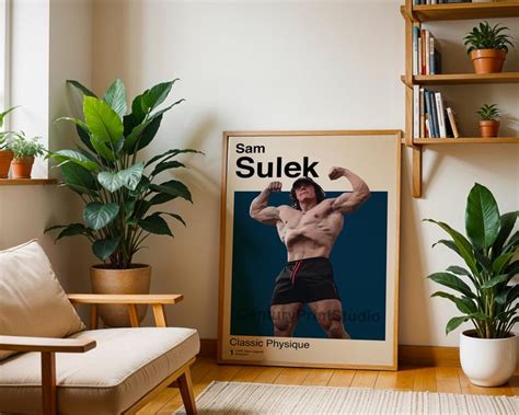 Sam Sulek Poster Body Building Print Mr Olympia Poster Minimalist