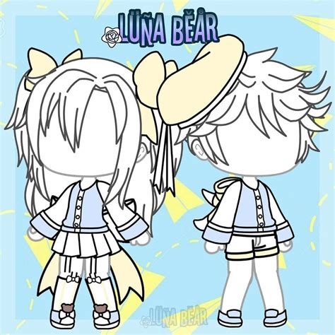 Раскраска гача лайф с одеждой и с волосами девушки Zefirka Club фото