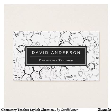 Create Your Own Profile Card Zazzle Business Card Pattern Chemistry Chemistry Teacher