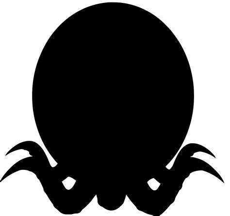 Svg 문어 만화 캐릭터 무료 Svg 이미지 및 아이콘 Svg Silh