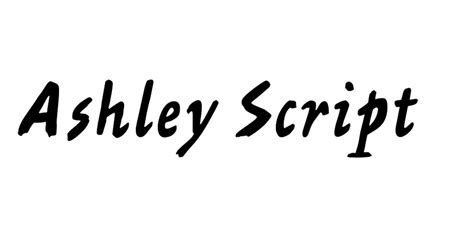 Ashley Script In Use Fonts In Use