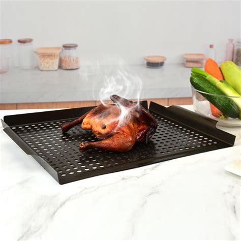 Grill Basket Nonstick Grill Topper With Holes Bbq Grandado