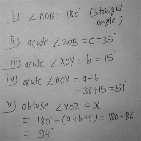 Solved A O And B Lie On A Straight Line Segment Where A B And C State The Value Of