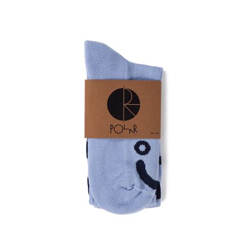 Polar Happy Sad Socks Pastel Blue Consortium