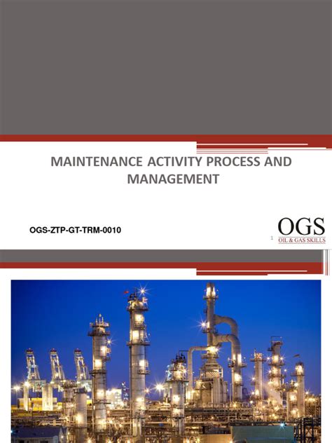 Maintenance Activity Process And Management Pdf Project Management