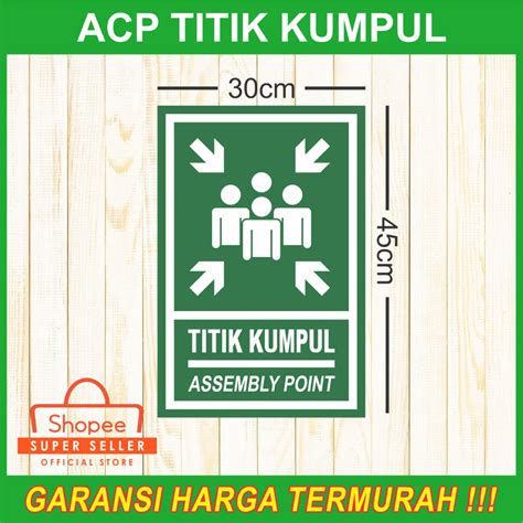 Jual Rambu K3 Titik Kumpul Acp 3mm Shopee Indonesia