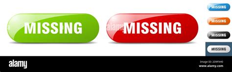 Missing Button Sign Key Push Button Set Stock Vector Image And Art Alamy