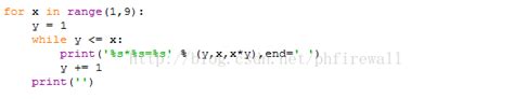 python写9 9乘法表的两种简单方法 九为什么有两种写法 csdn博客