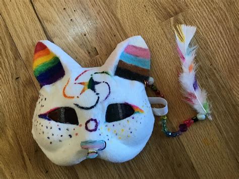 Lgbtqia Therian Mask Pride Etsy