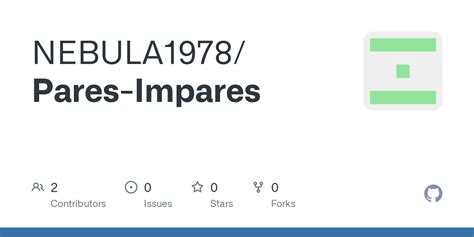 GitHub NEBULA1978 Pares Impares