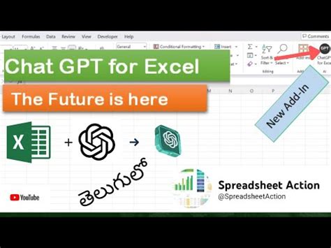 Add-In Chat GPT in Excel |AI FORMULAS| |Chat GPT in Excel| | Chat GPT with Excel| - YouTube