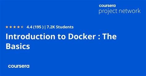 Introduction To Docker The Basics Coursya