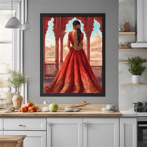 Pakistani Princess Digital Printable Wall Art Bansal Designs
