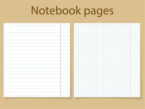 Notebook Template Vector Images Over 74 000