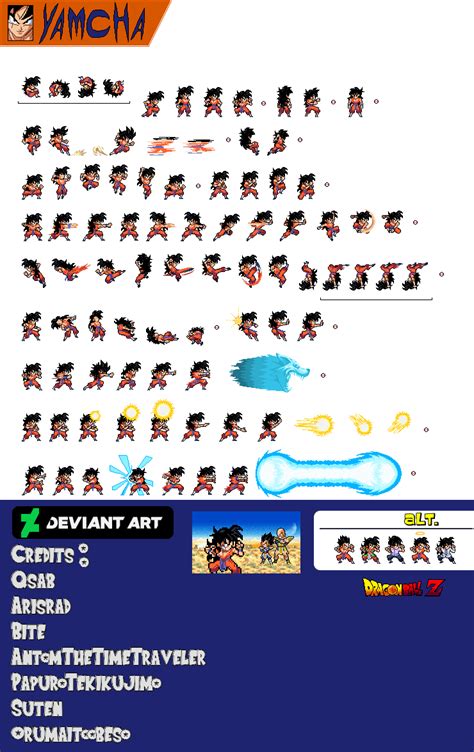 Yamcha Ulsw Sprite Sheet By Yoloking777 On Deviantart