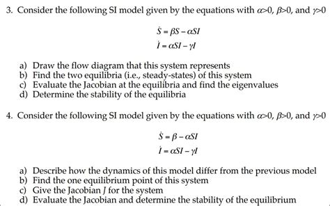 solved 3 consider the following si model given by the