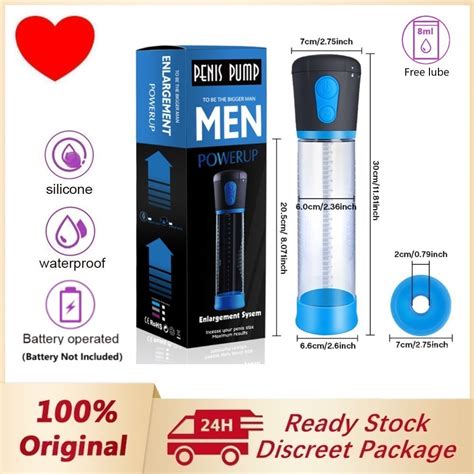 Batteries Electric Penis Pump Machines Waterproof Enlarger Adult Sex