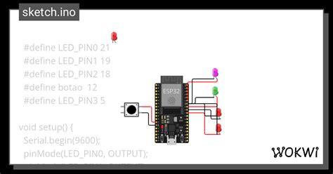 Tarefa Chaves Wokwi Esp32 Stm32 Arduino Simulator